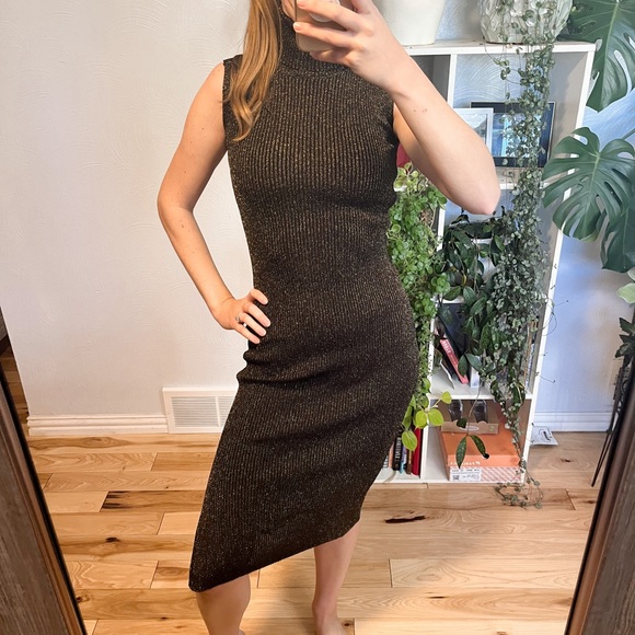 Boston Proper | Dresses | Boston Proper Ribbed Midi Dress Knit ...